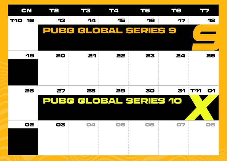 PGS 9, PGS 10 PUBG: Lịch thi đấu, thể thức